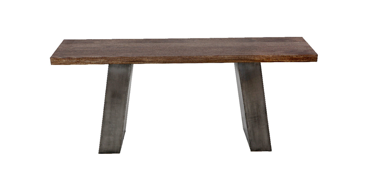The Fremont Console – 72" Industrial A-Frame Solid Wood Table | Red ...